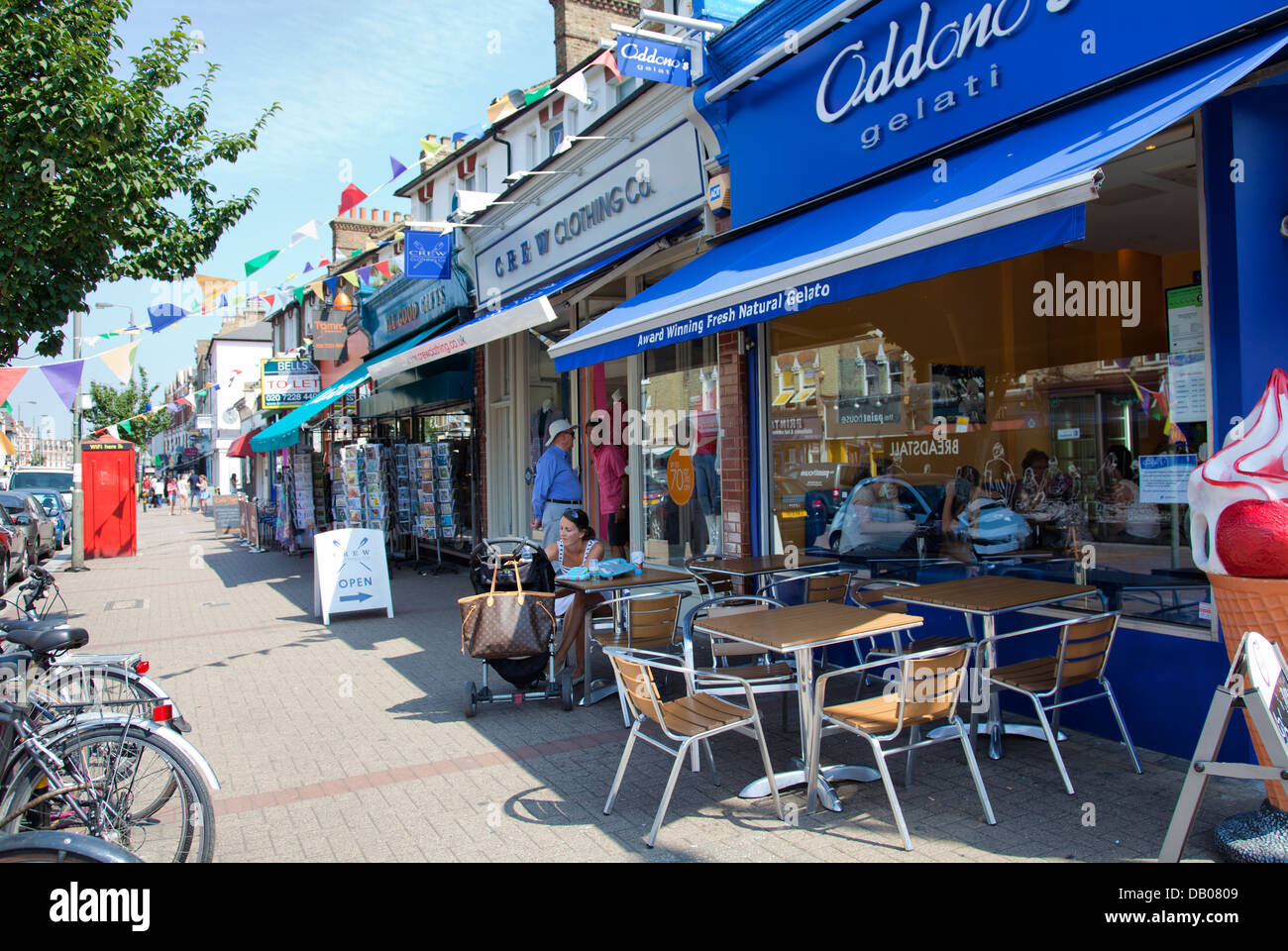 Northcote Rd in Battersea- London UK Stock Photo - Alamy