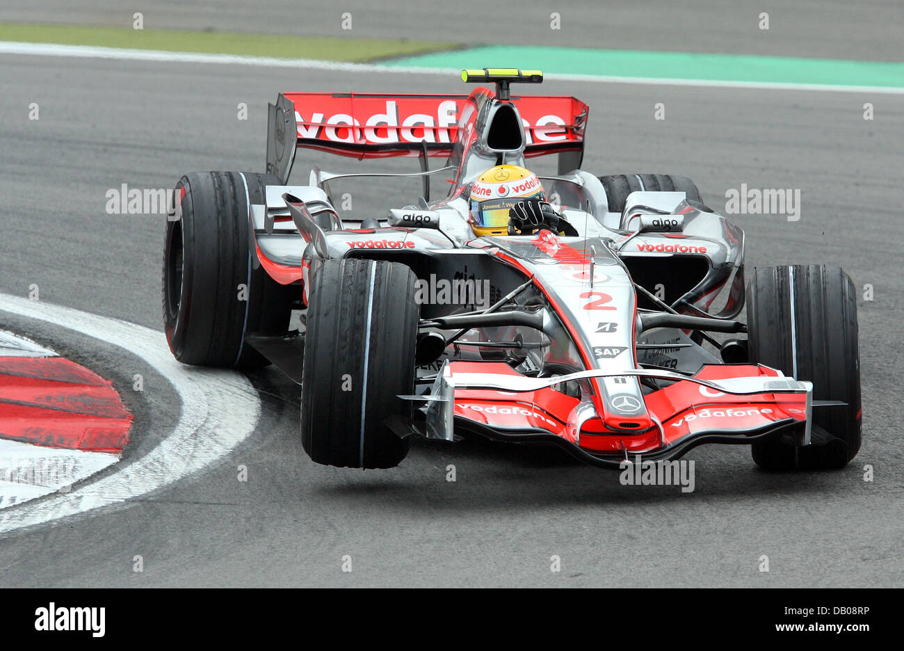 British Formula One rookie Lewis Hamilton of McLaren Mercedes pictured ...