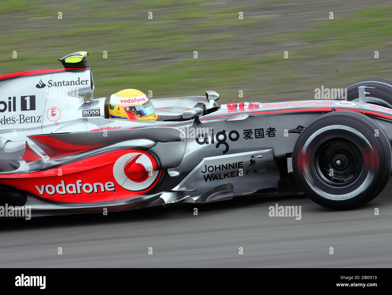 British Formula One rookie Lewis Hamilton of McLaren Mercedes pictured ...