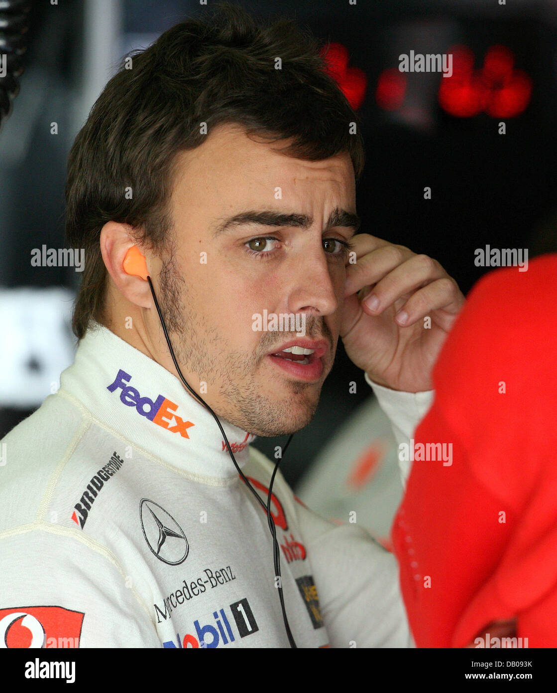 Spanish Formula One driver Fernando Alonso of McLaren Mercedes pictured ...