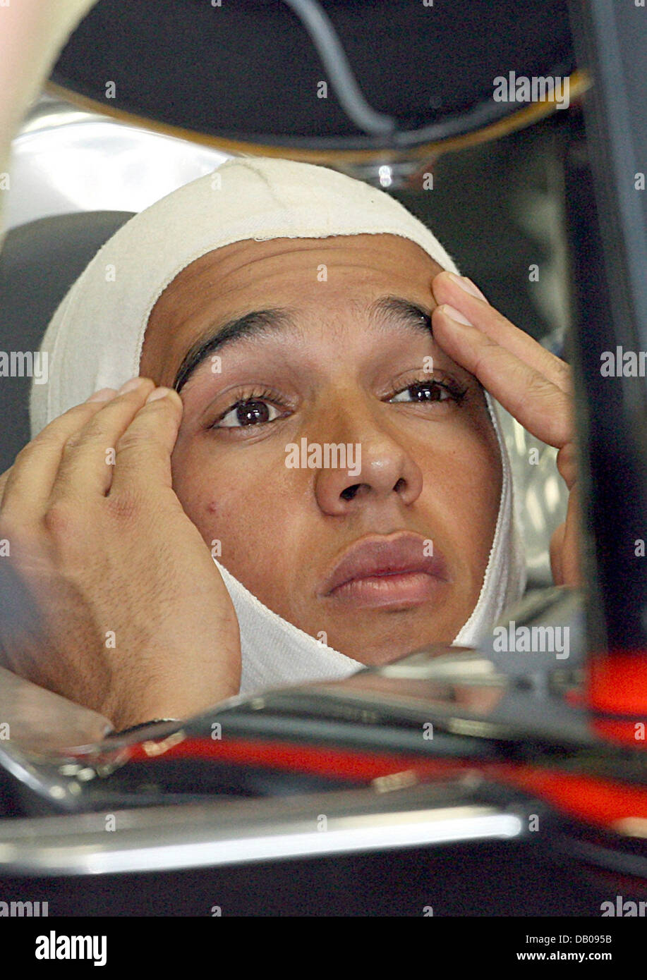 British Formula One rookie Lewis Hamilton of McLaren Mercedes pictured ...