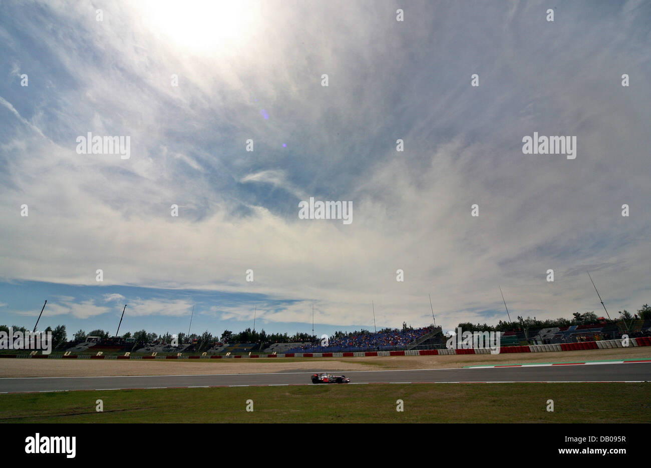 British Formula One rookie Lewis Hamilton of McLaren Mercedes takes the ...