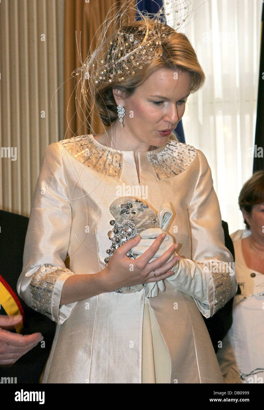 Belgium crown princess mathilde attends hi-res stock photography and ...