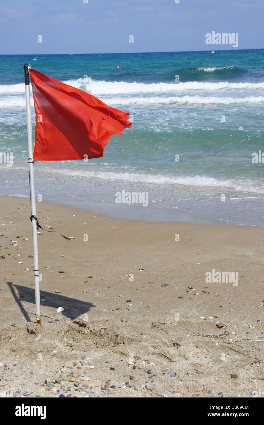 Red swim flag hi-res stock photography and images - Alamy