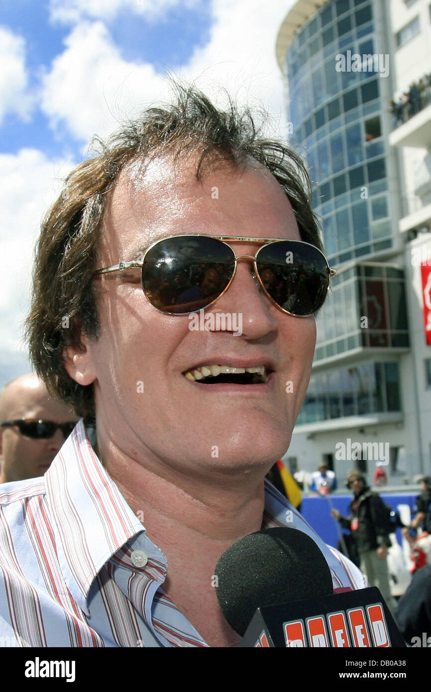US-American director Quentin Tarantino is pictured at the Formula One ...