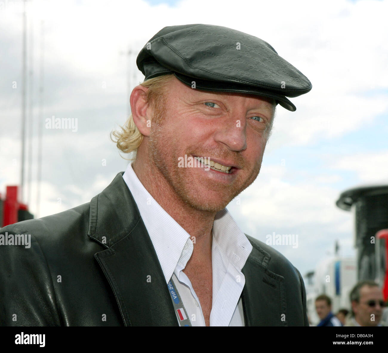 Former German tennis player Boris Becker is pictured at the Formula One ...