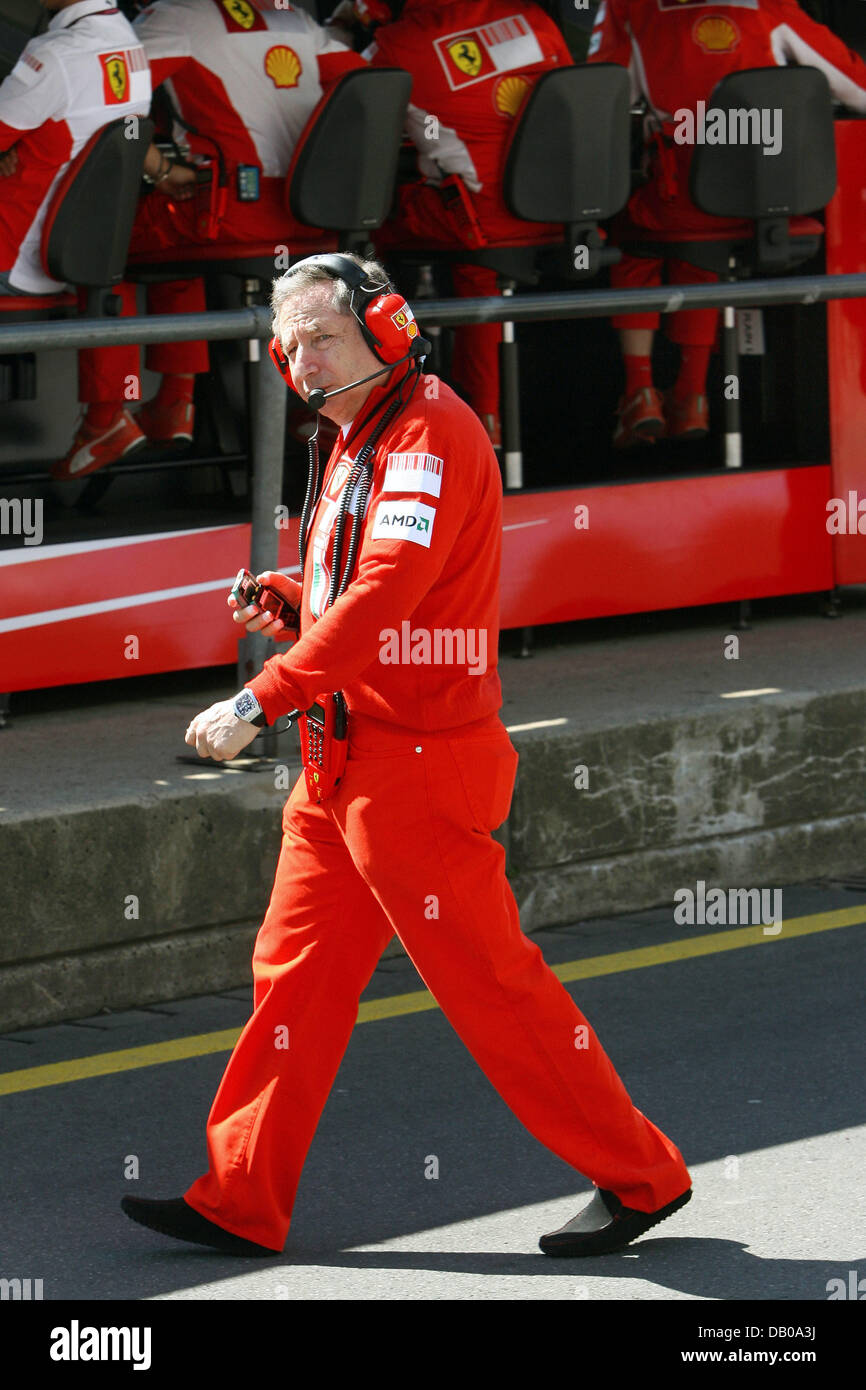 French Ferrari executive director of Ferrari, Jean Todt, is pictured at ...
