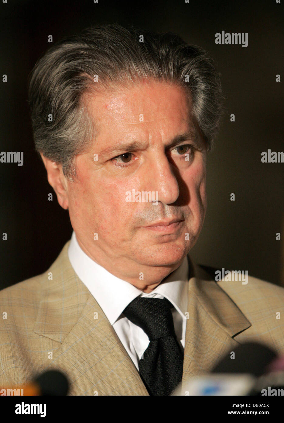 The picture shows the chairman of the Kataeb party and former President ...