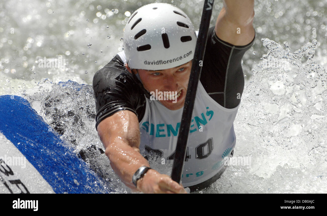 The picture shows David Florence of Great Britain in the water during a ...