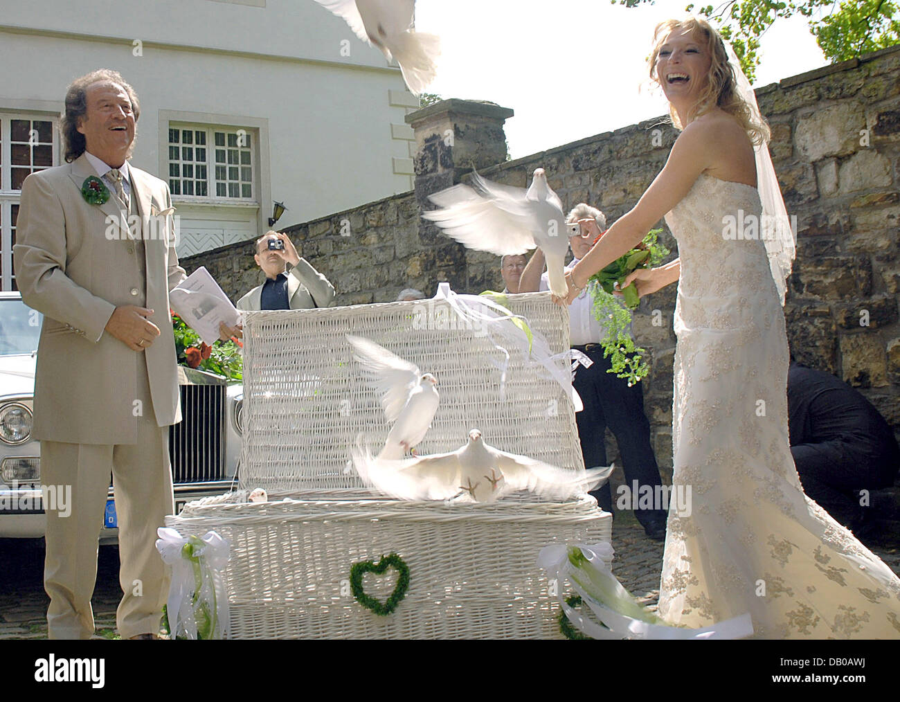 Singer Chris Andrews and his newly-wedded wife Alexandra Andrews open a ...