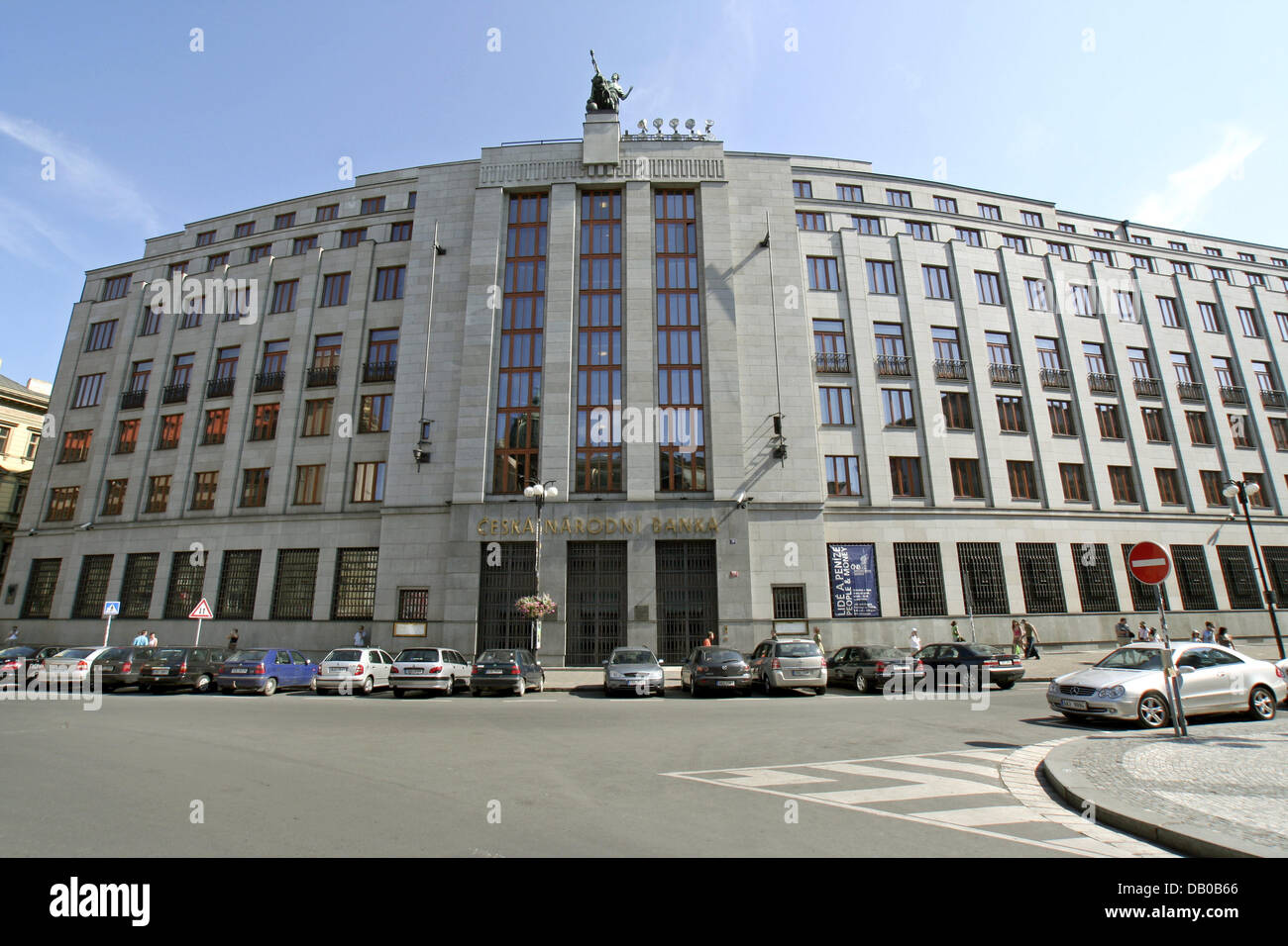 The picture shows the Ceska Narodni Bank in Prague, Czech Republic, 21 ...
