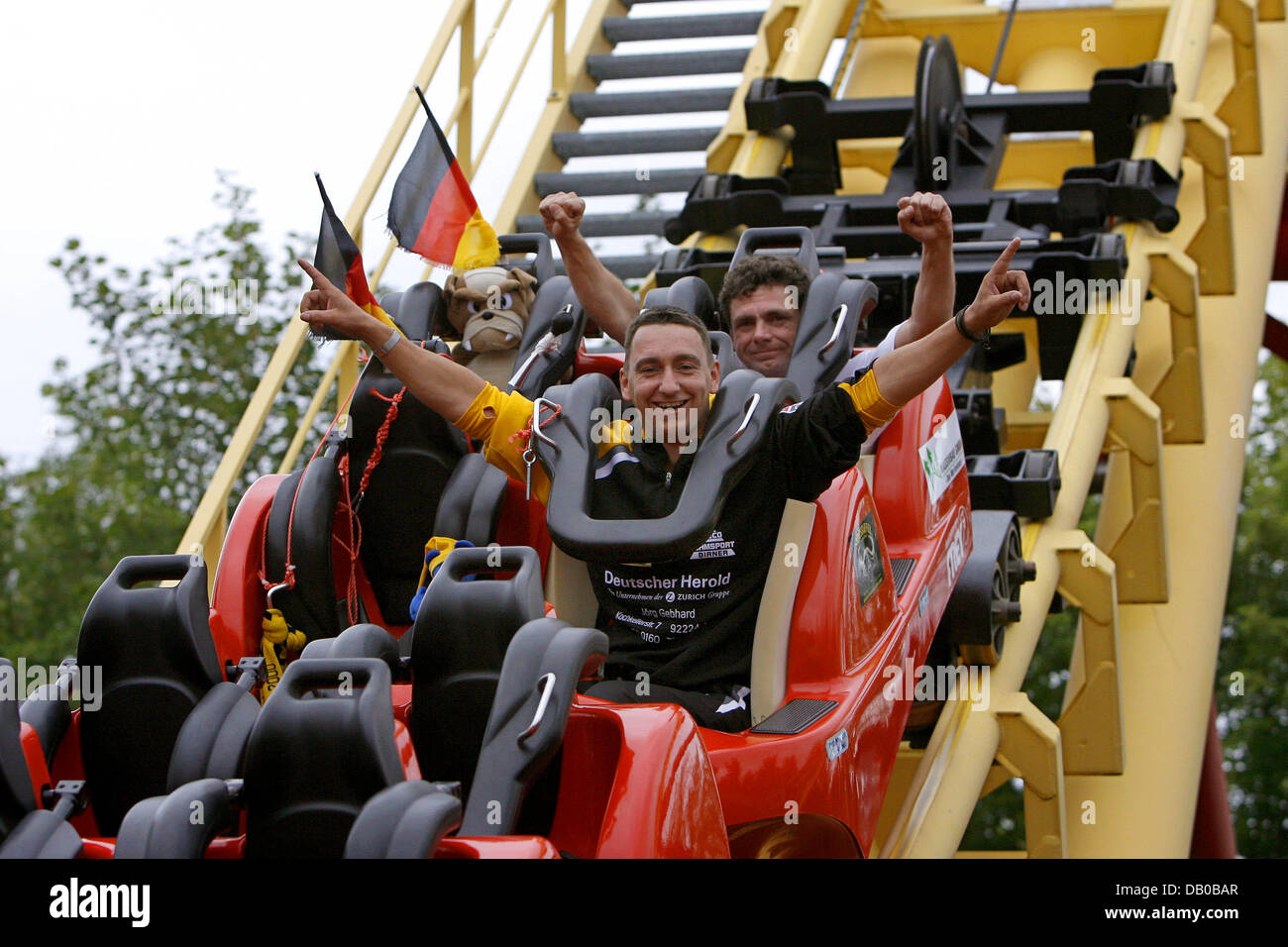 Stefan Seemann (L) and Frank Roessler, aka 'Benji le Fakir', are ...