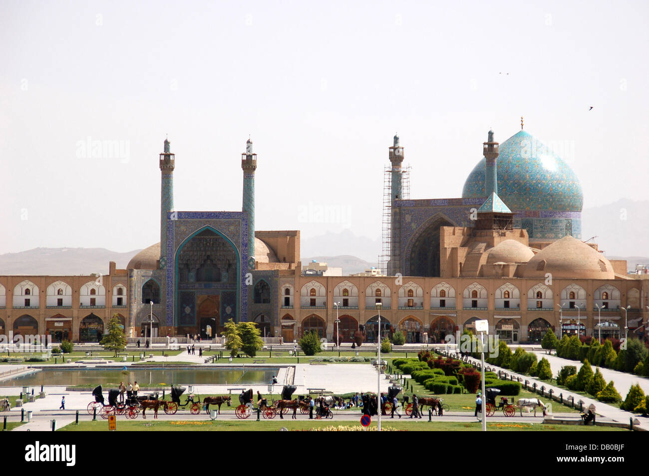 The picture shows the old square 'Meydan-e Imam' with Imam Mosque in ...