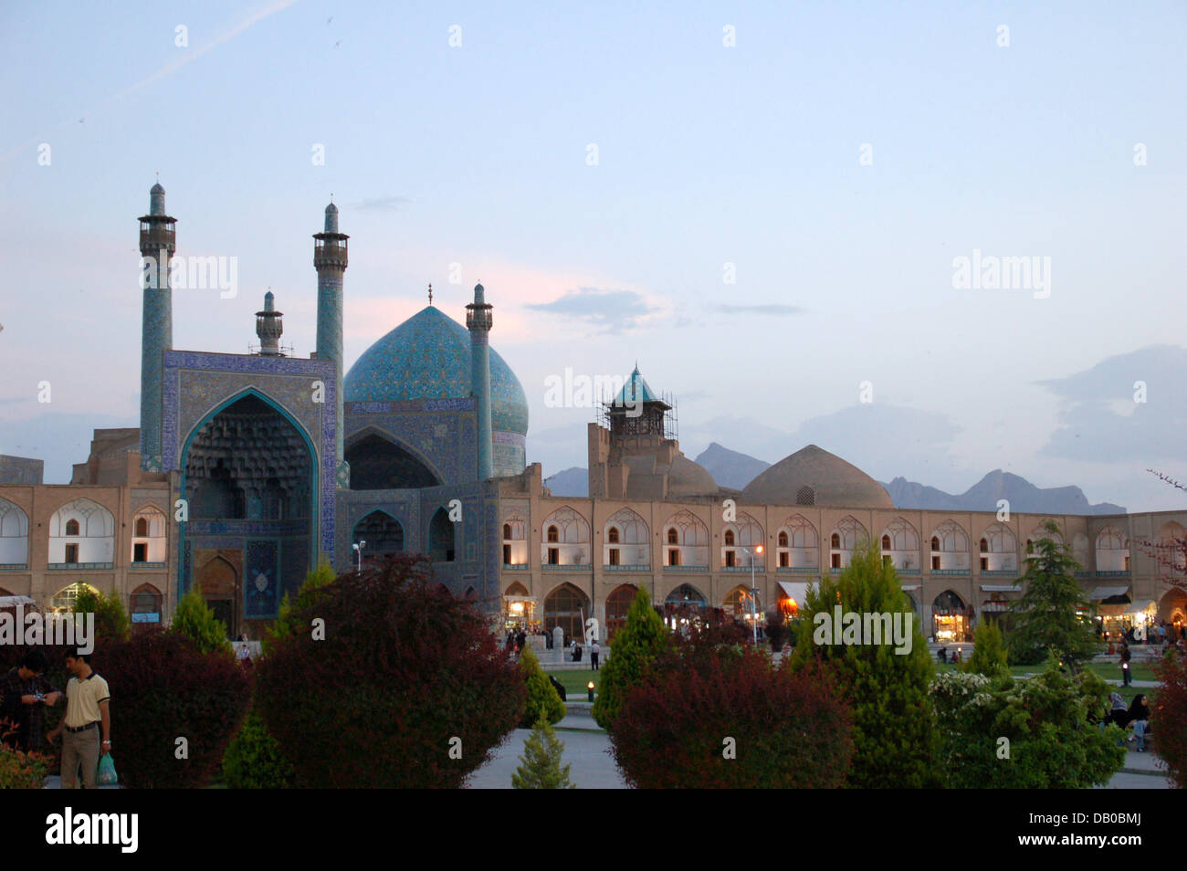 The picture shows the old square 'Meydan-e Imam' and the Imam Mosque in ...
