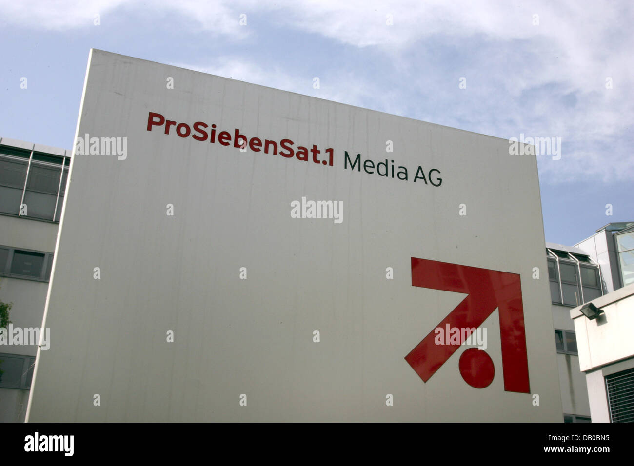 The picture shows the offices of media conglomerate 'ProSiebenSat.1 ...