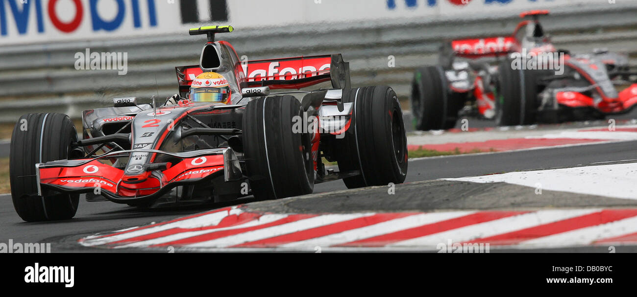 Lewis Hamilton Fernando Alonso Hungary 2007