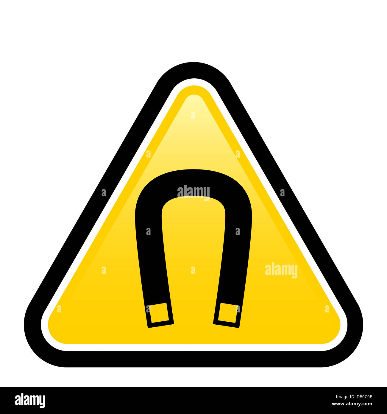 Magnetic field warning sign hi-res stock photography and images - Alamy