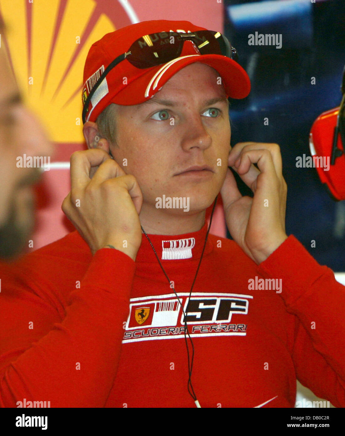 Finnish Formula One pilot Kimi Raikkonen of Ferrari is pictured at the ...