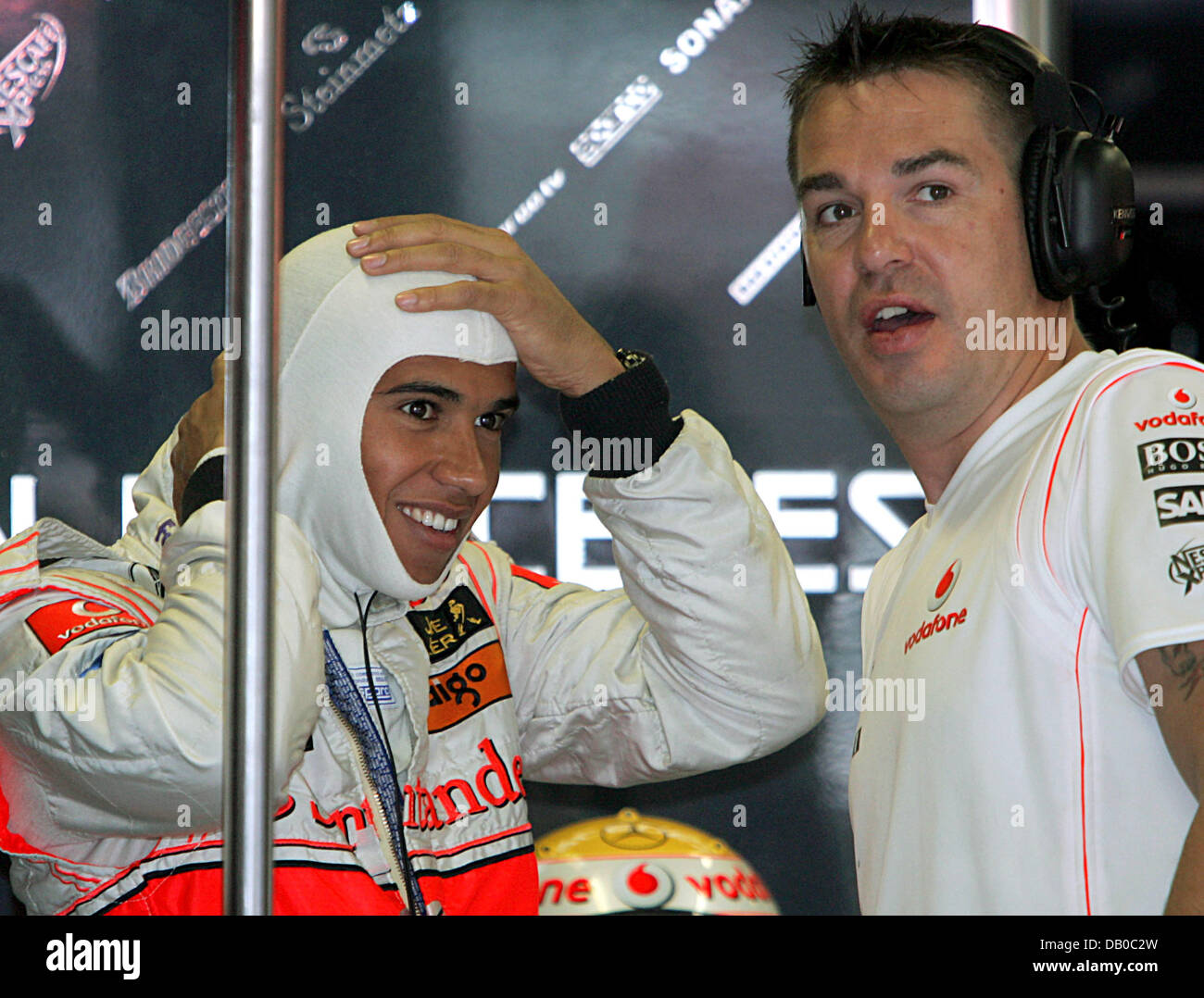 British Formula 1 pilot Lewis Hamilton of McLaren Mercedes is pictured ...