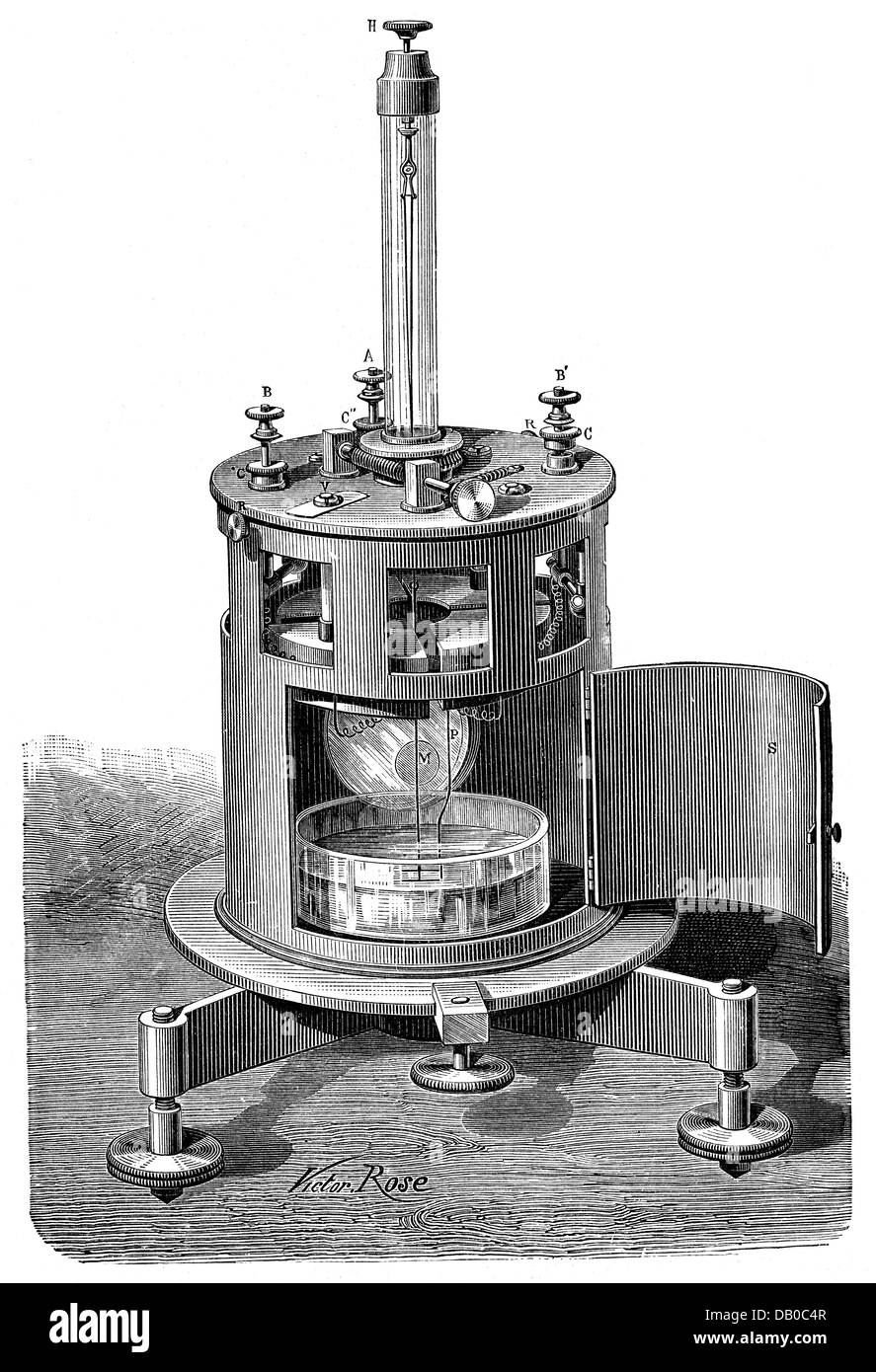 Quadrant electrometer Black and White Stock Photos & Images - Alamy