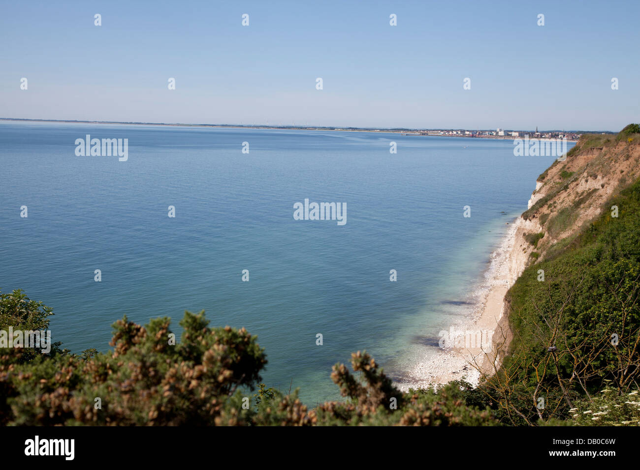 Flamborough Head Yorkshire Coast, Bridlington Bay with Bridlington town ...
