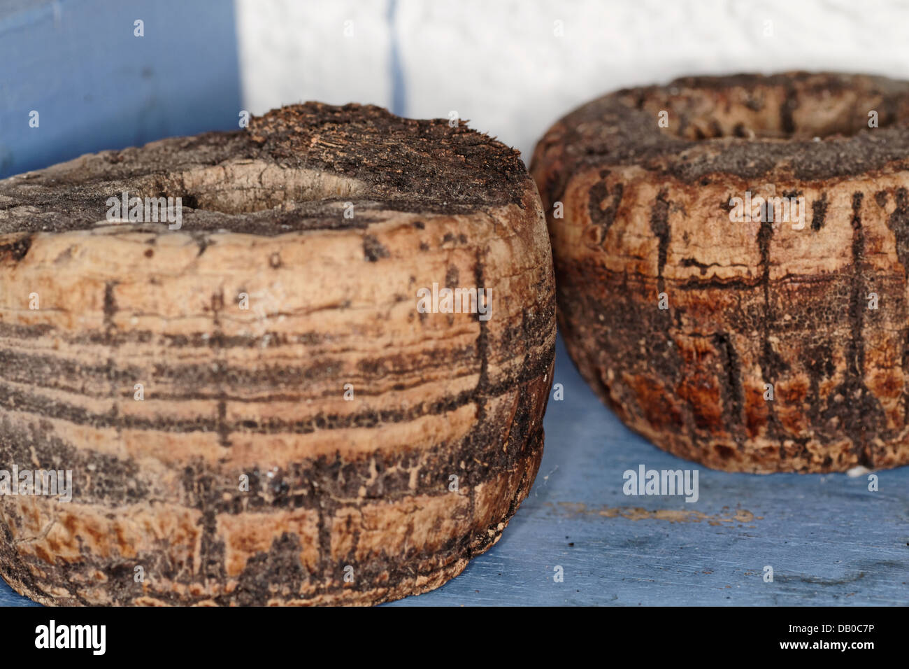 Old floats of fishing nets Stock Photo - Alamy