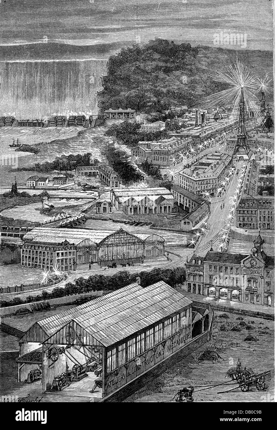 Electric street lights 19th century hi-res stock photography and images ...