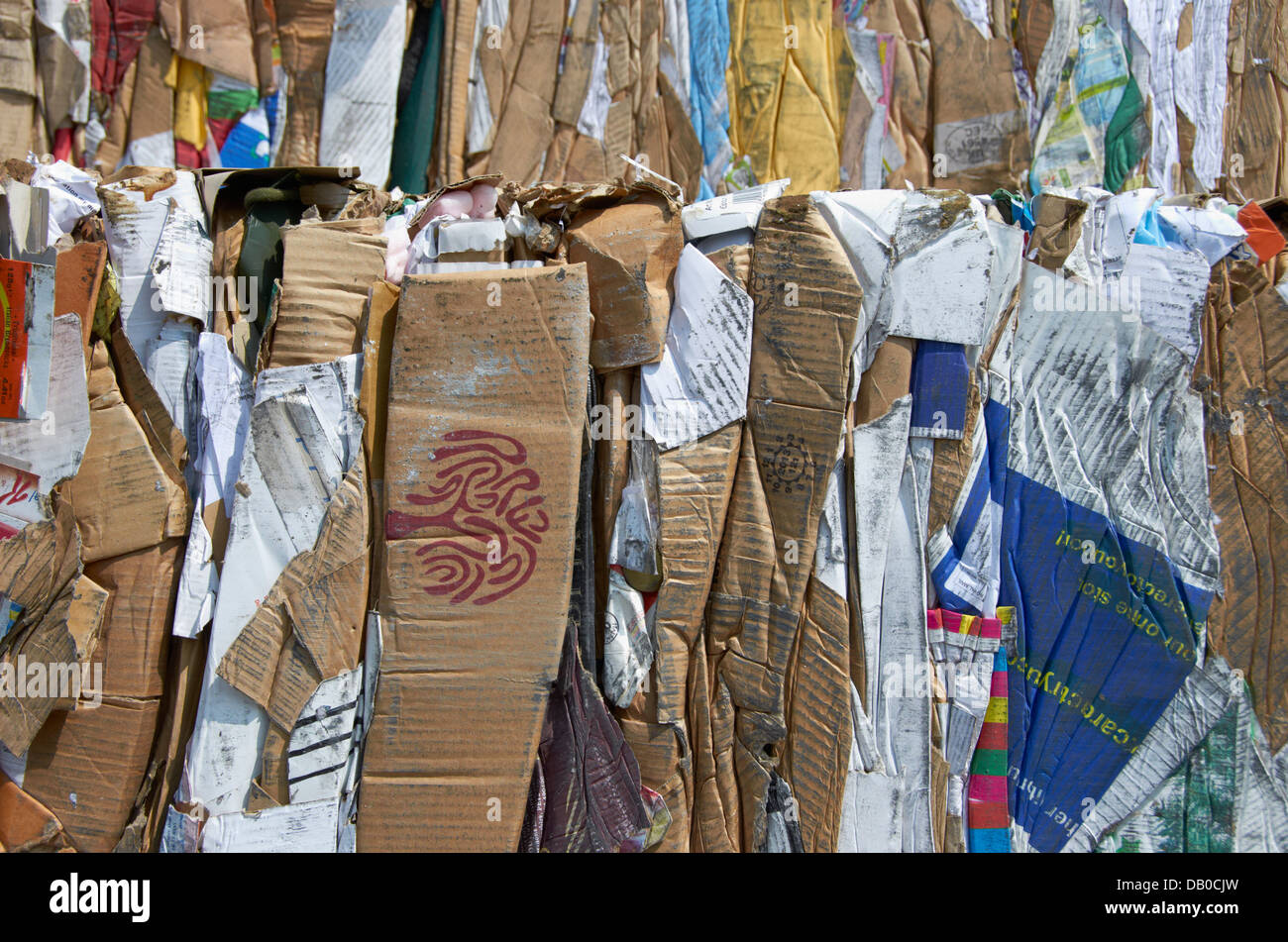 Compacted cardboard recycling hi-res stock photography and images - Alamy