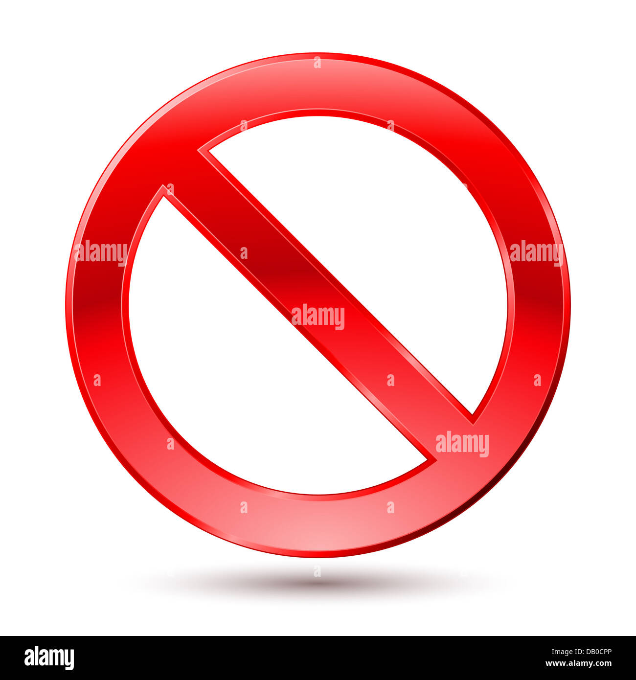 Empty Ban Sign. Illustration on white background Stock Photo - Alamy