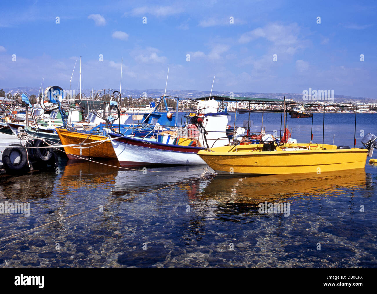 Colourful fishing boats in cyprus hi-res stock photography and images ...