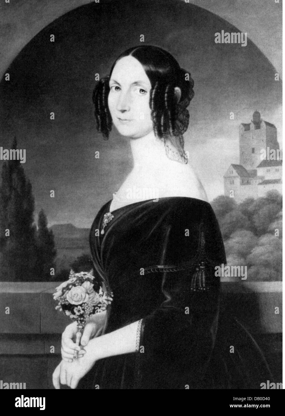 Friederike, 9.11.1811 - 10.7.1902, Duchess of Anhalt-Bernburg 30.10.1834 - 19.8.1863, half ...