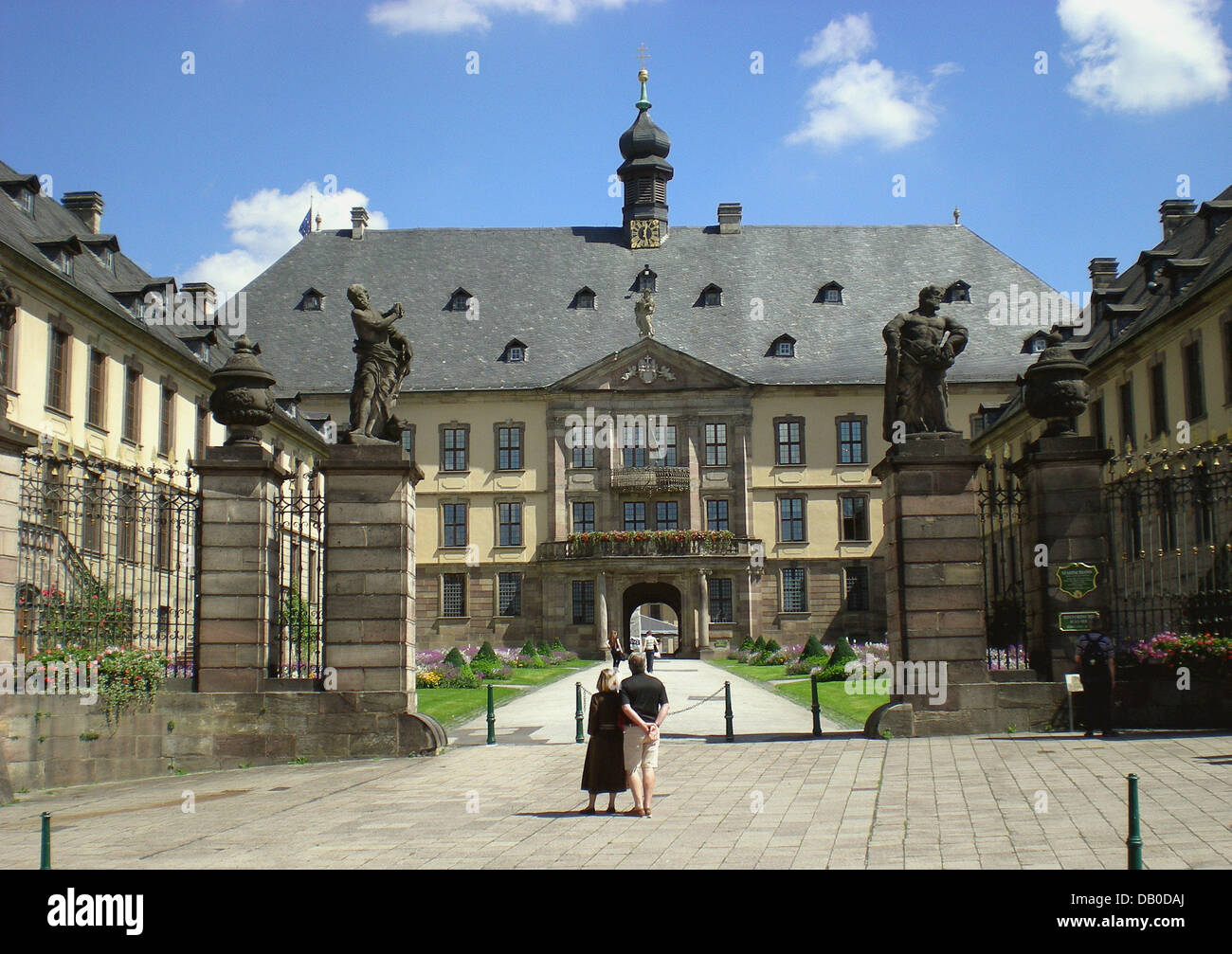 The picture shows the city's castle, build from 1706 until 1714, in ...