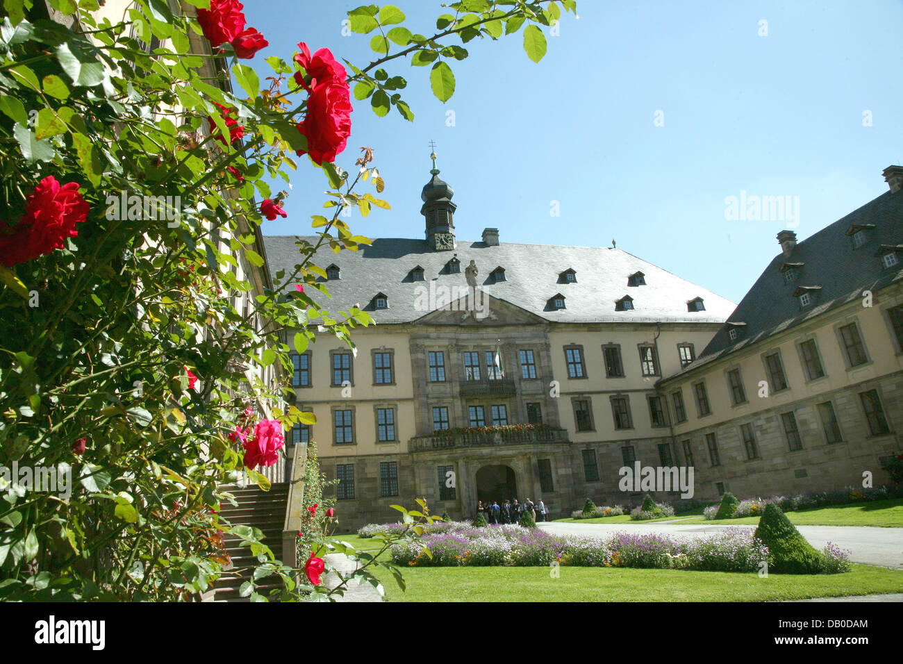 The picture shows the city's castle, build from 1706 until 1714, in ...