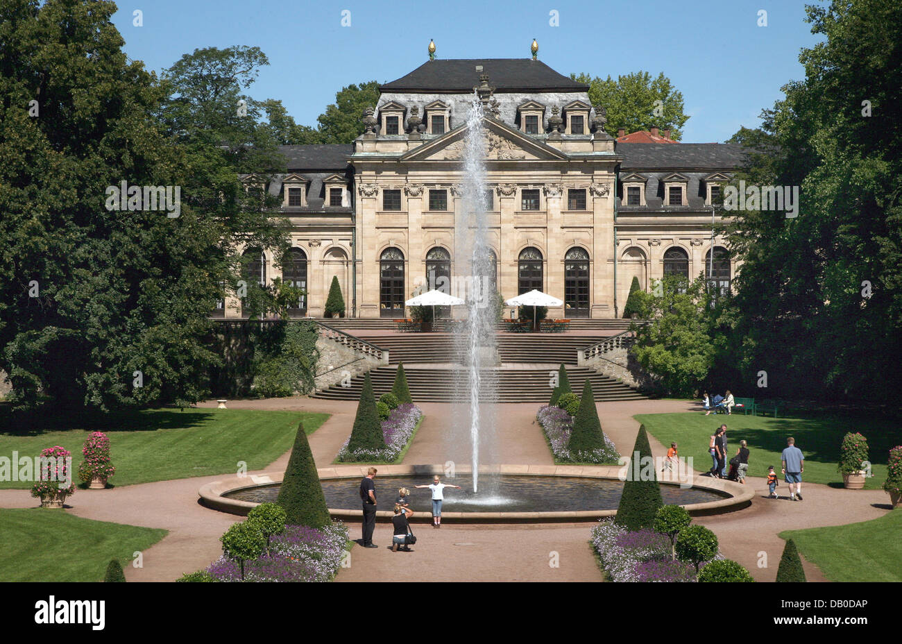 The picture shows the Orangery and the Castle, build from 1706 until ...