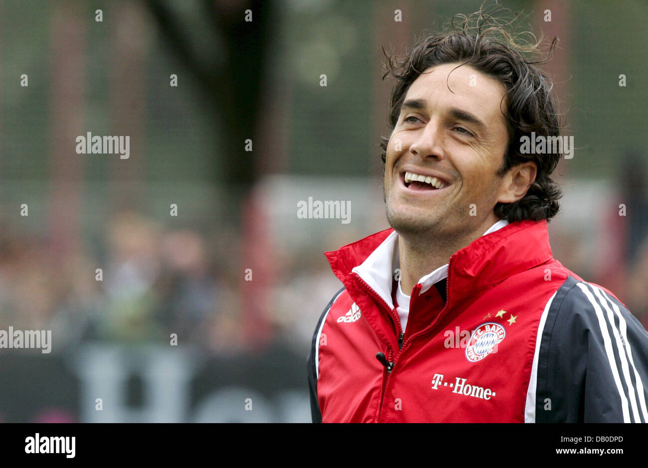 Italian soccer player Luca Toni is shown during a practice session of ...