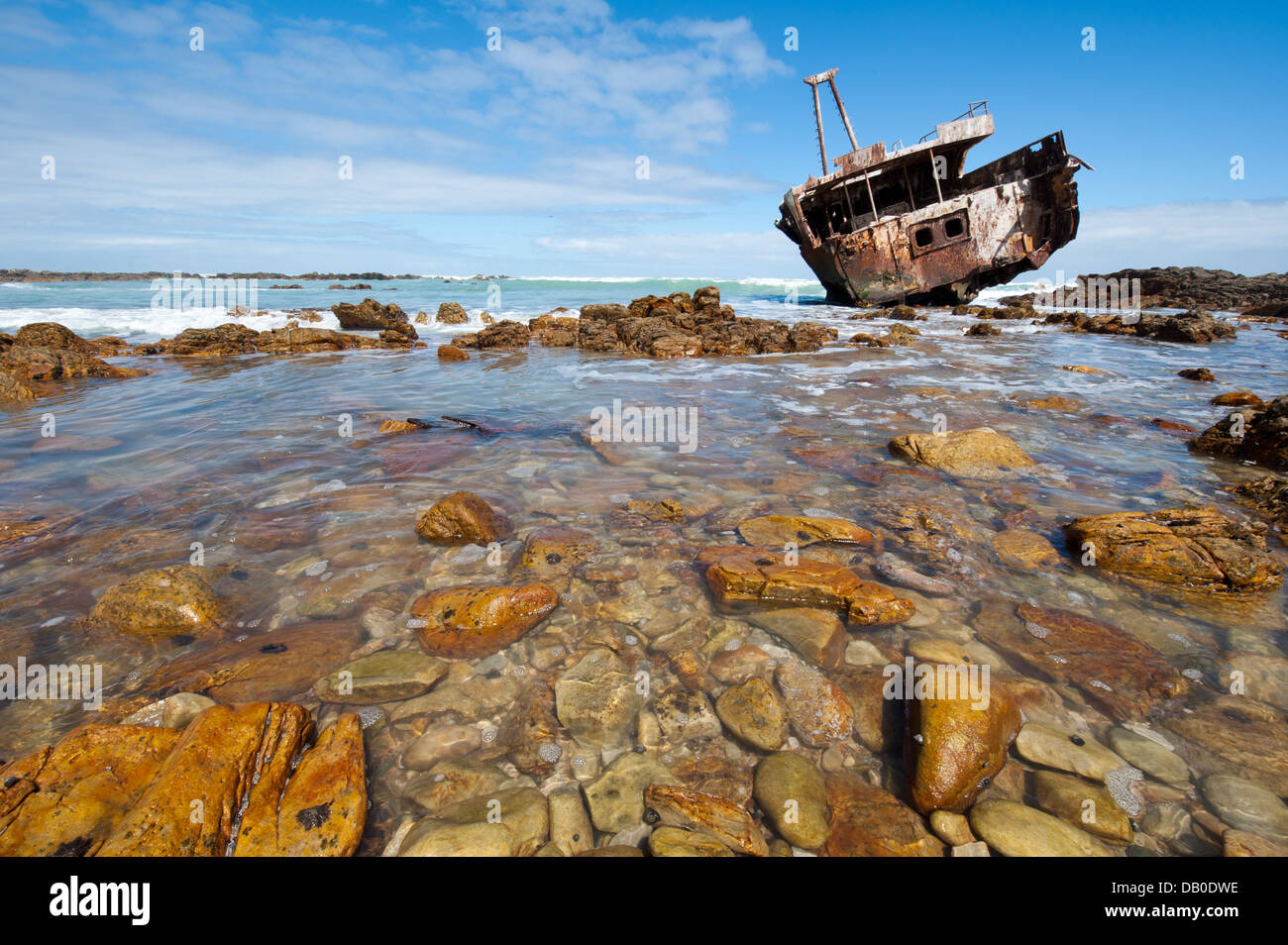 Shipwreck, Cape Agulhas, Agulhas National Park, South Africa Stock ...