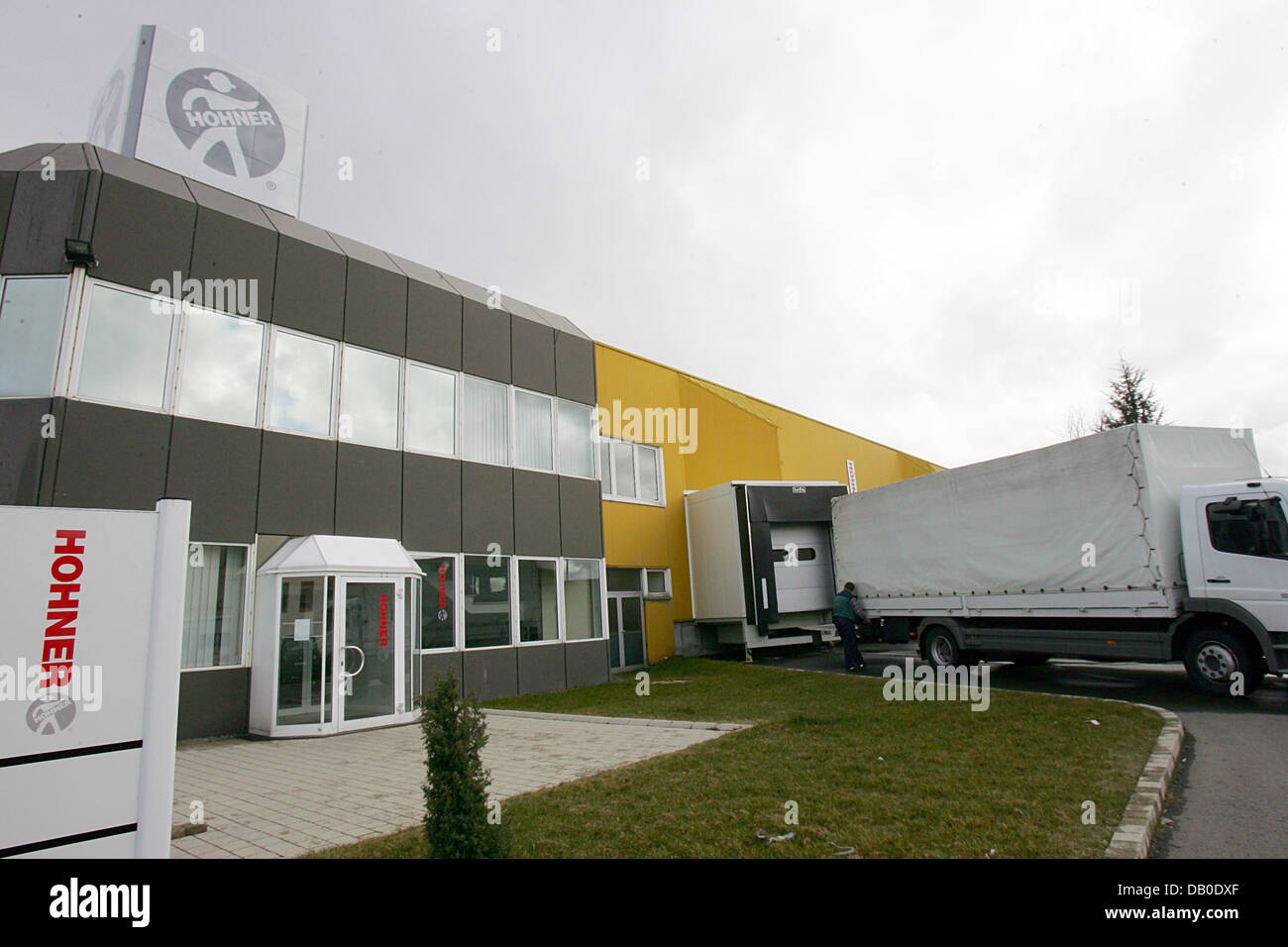The picture shows the headquarters of manufacturer of musical ...
