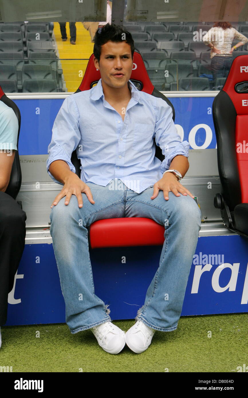 Eintracht Frankfurt's injured Mexican player Aaron Galindo is pictured ...