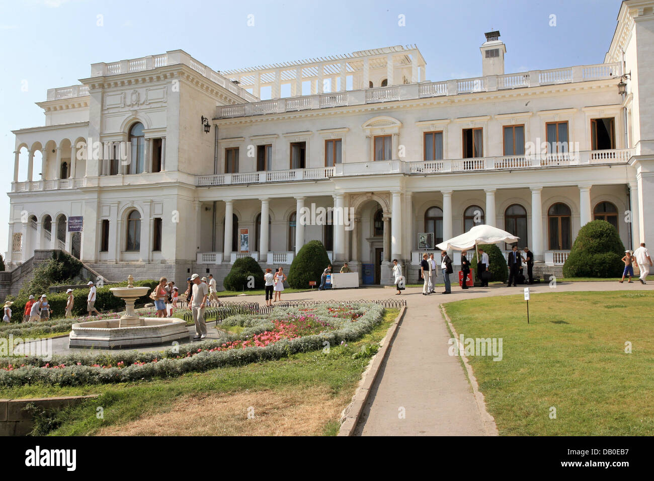 The picture shows the Livadia palace in Yalta on the Krym peninsula ...