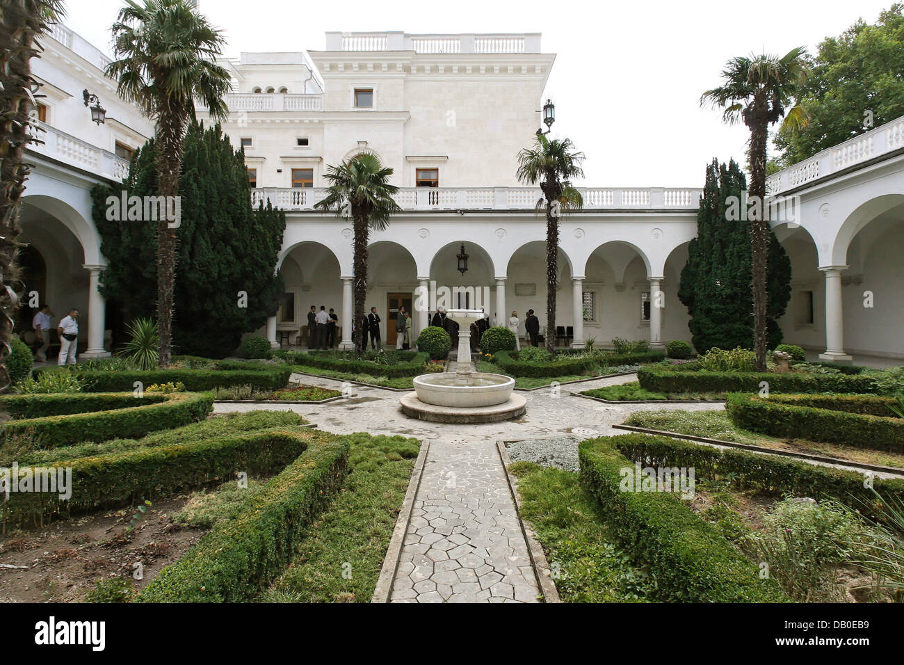 The picture shows the patio Livadia palace in Yalta on the Krym ...