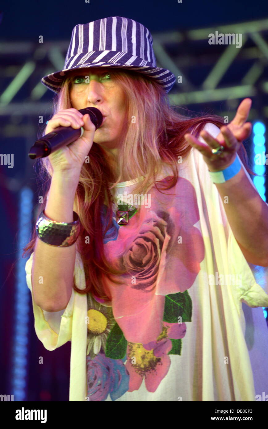 London, UK. 21st July, 2013. Amy Moss live at the London Biggest Ealing ...