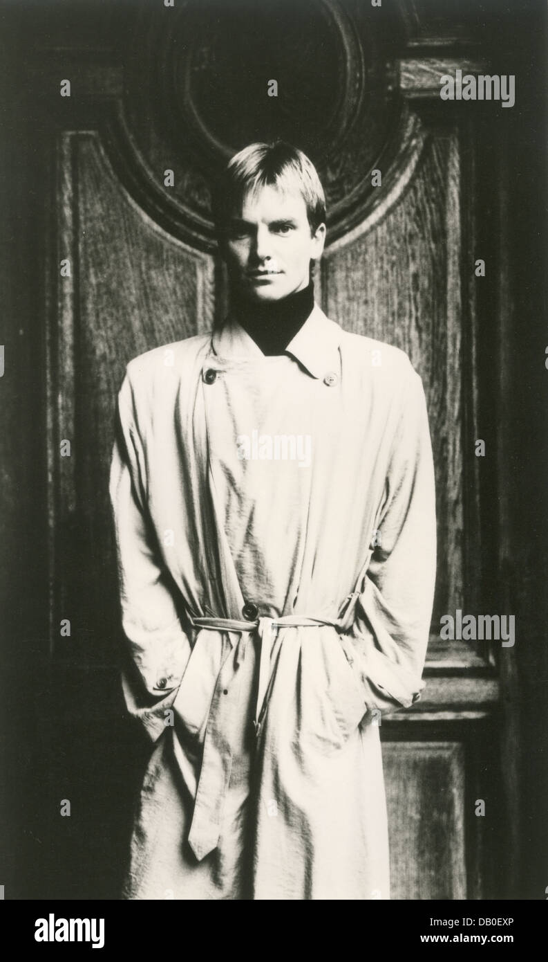 STING promotional photo of UK rock musician in June 1985 Stock Photo ...