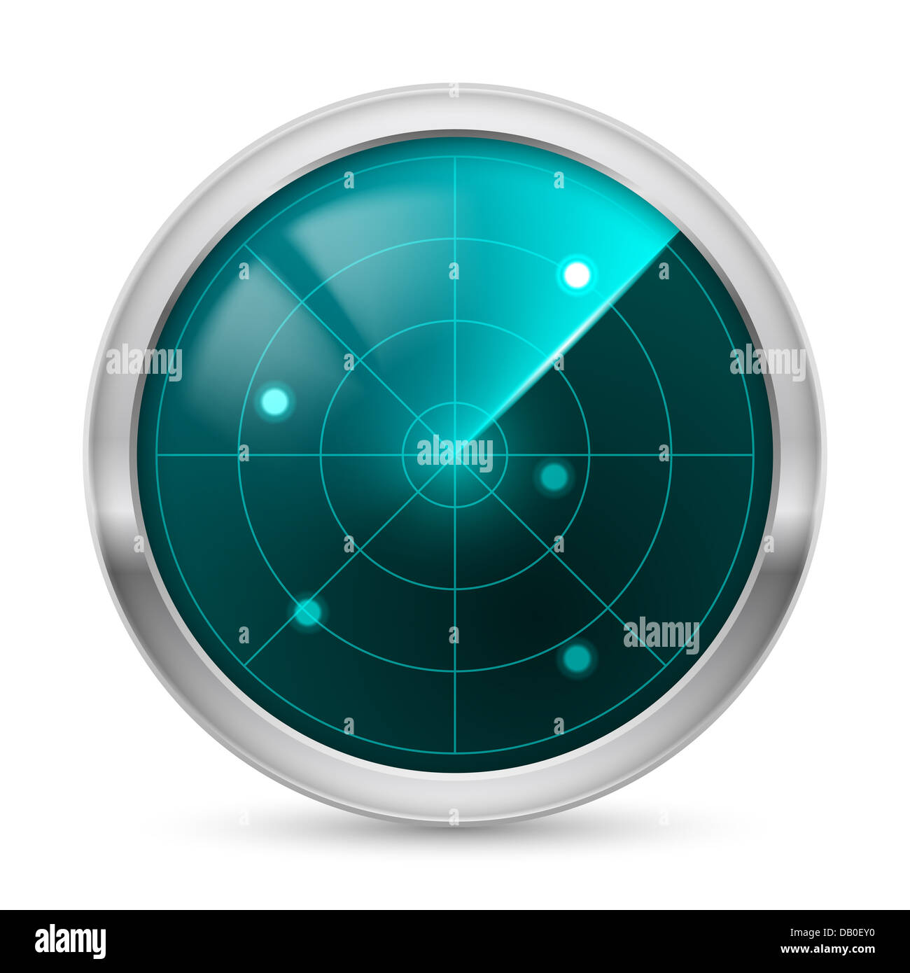 Radar icon. Illustration white background for design Stock Photo - Alamy