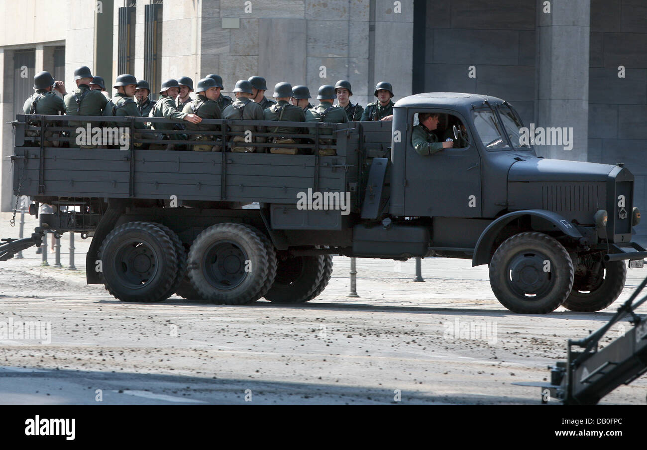 A scene of 'Valkyrie' is shot on the set in Berlin, Germany, 18 August ...
