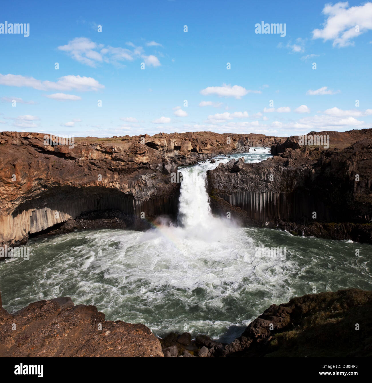 Waterfall in Iceland Stock Photo - Alamy