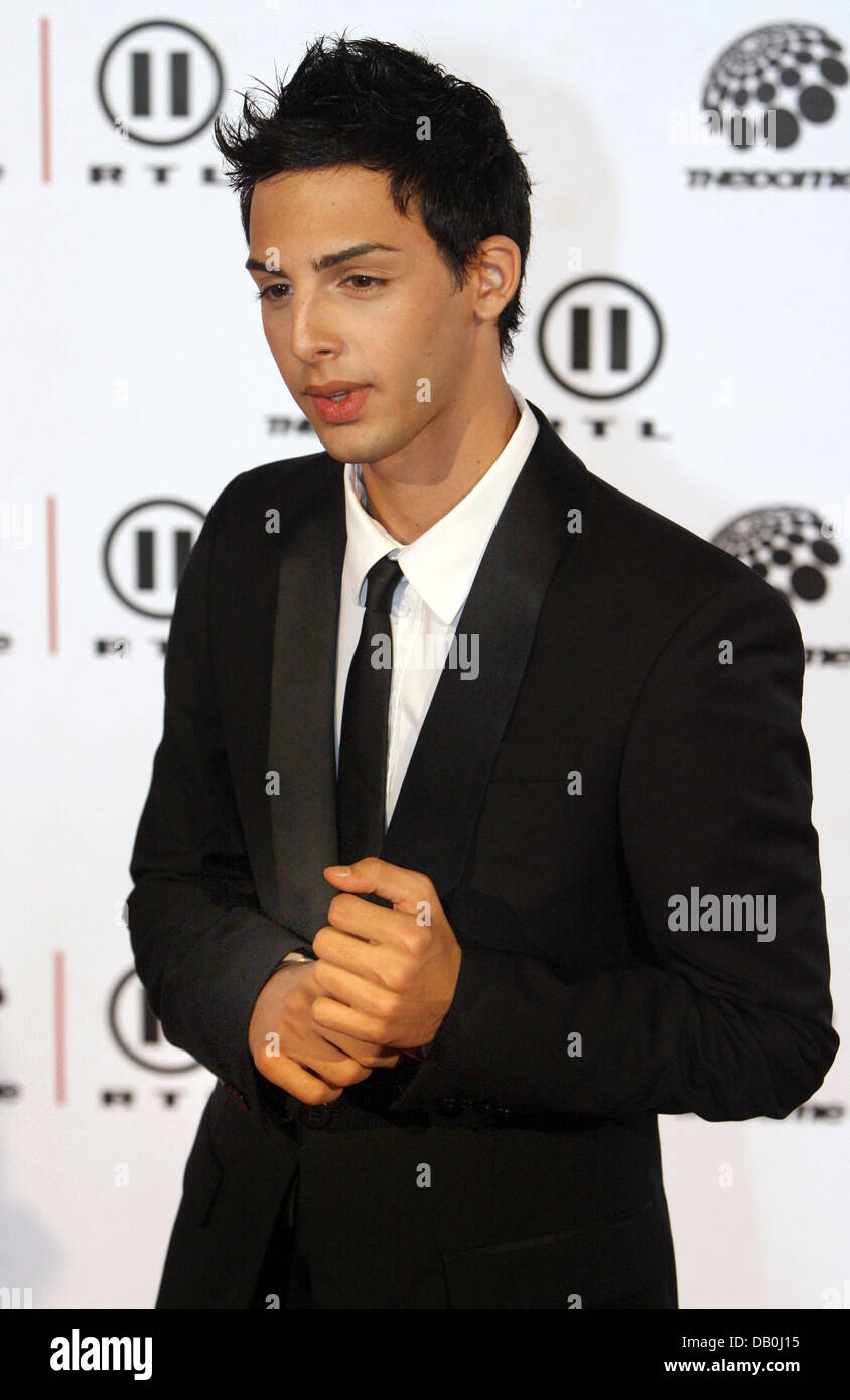 Swedish teen pop singer Darin arrives for the music show 'The Dome 43 ...