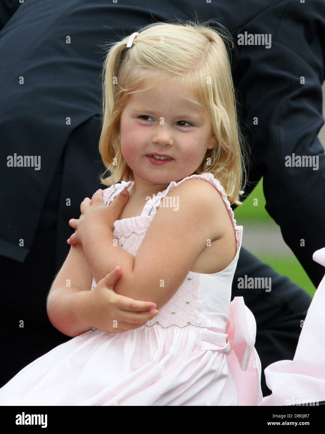 Princess Amalia is pictured at the celebration of her father's 40th ...
