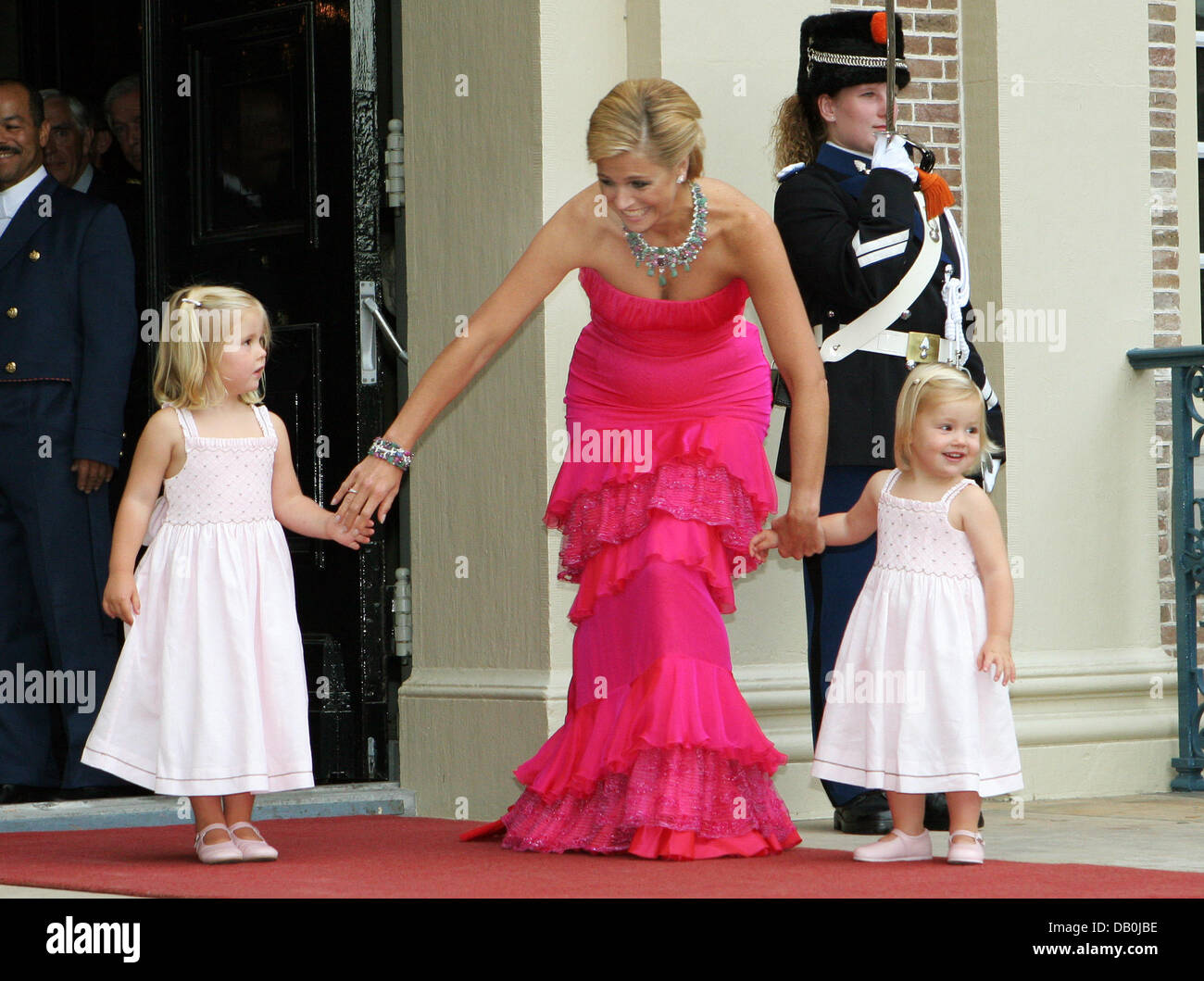 Crown Princess Maxima of the Netherlands arrives at Crown Prince Willem ...