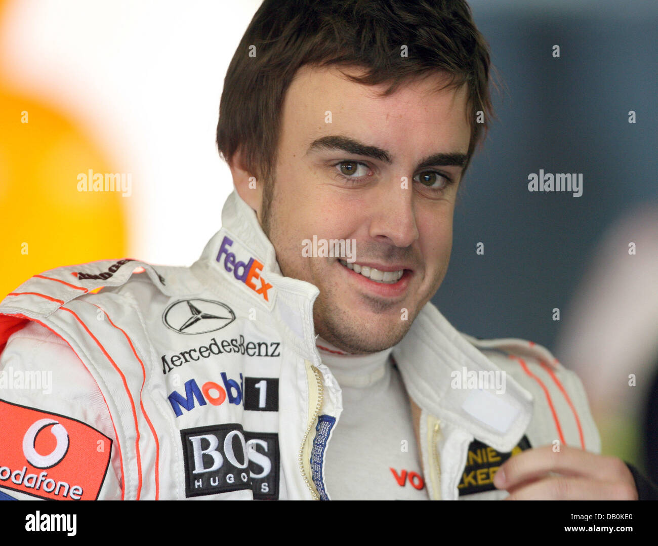 Spanish Formula One driver Fernando Alonso of McLaren Mercedes prepares ...