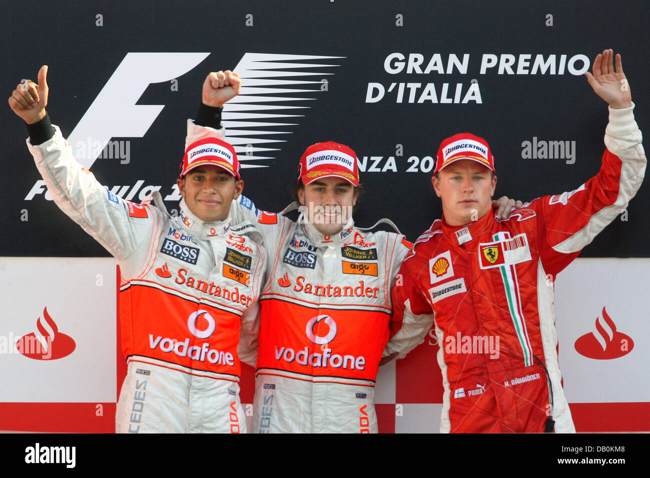 Spanish Formula One pilot Fernando Alonso of McLaren Mercedes (C ...